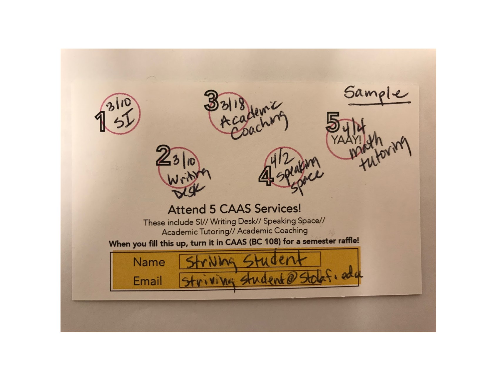 Strive for 5 – Center for Advising and Academic Support