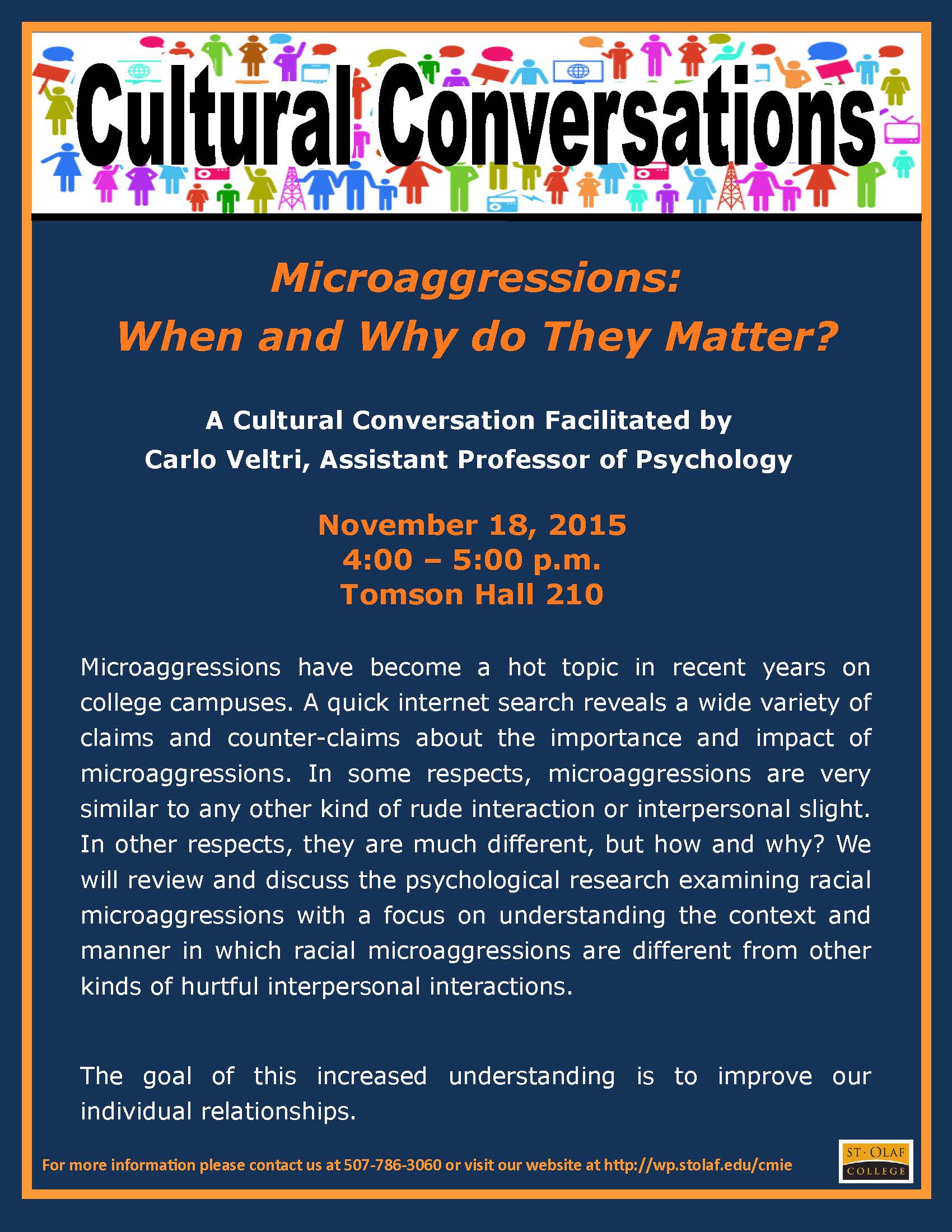 Cultural Conversations November 2015- Microaggression: When and Why do ...