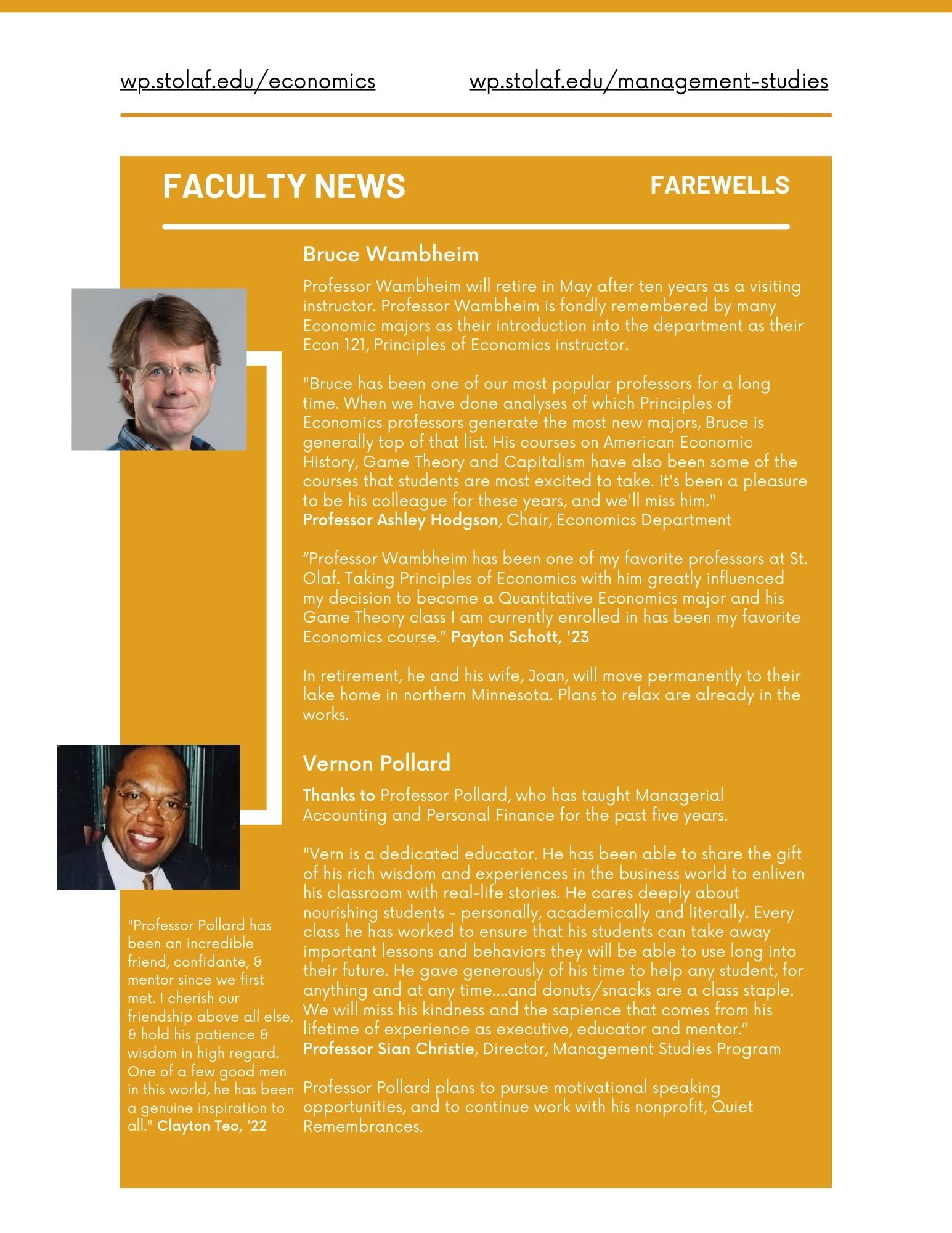 Newsletter – Economics