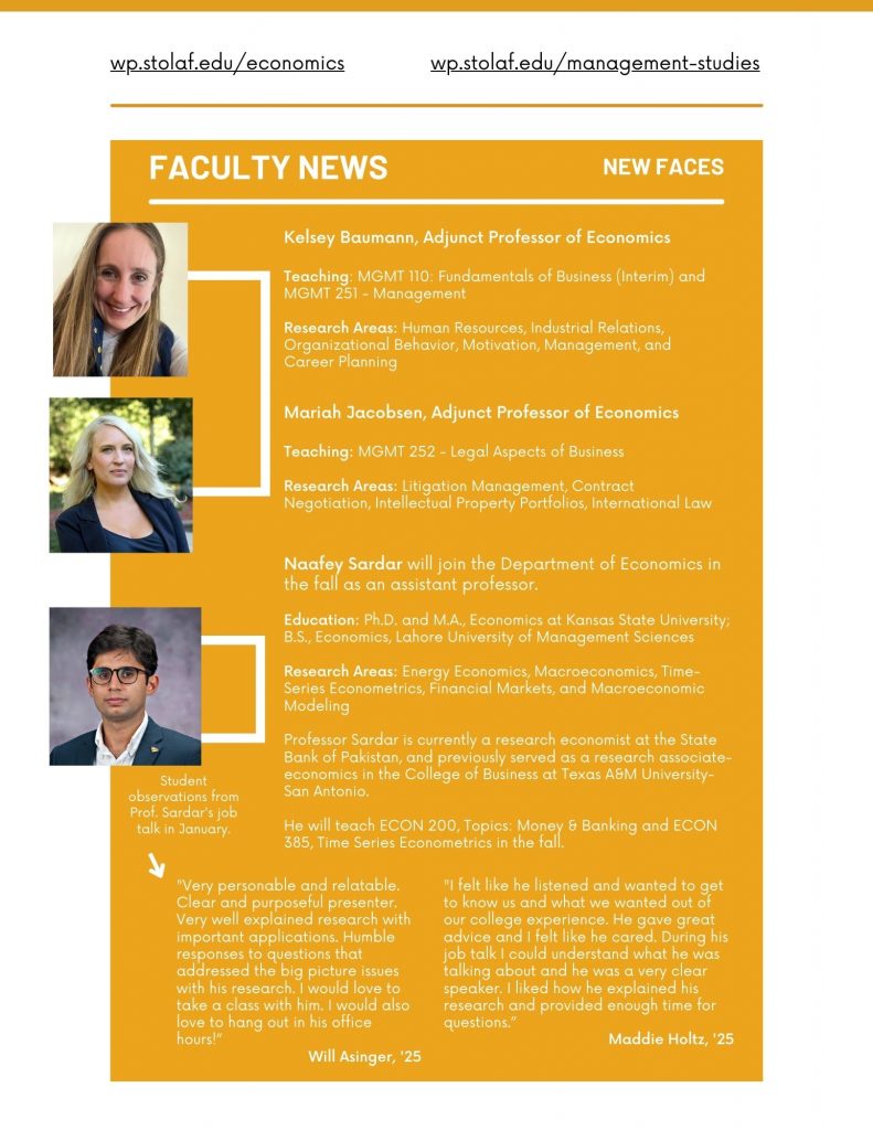 Newsletter – Economics