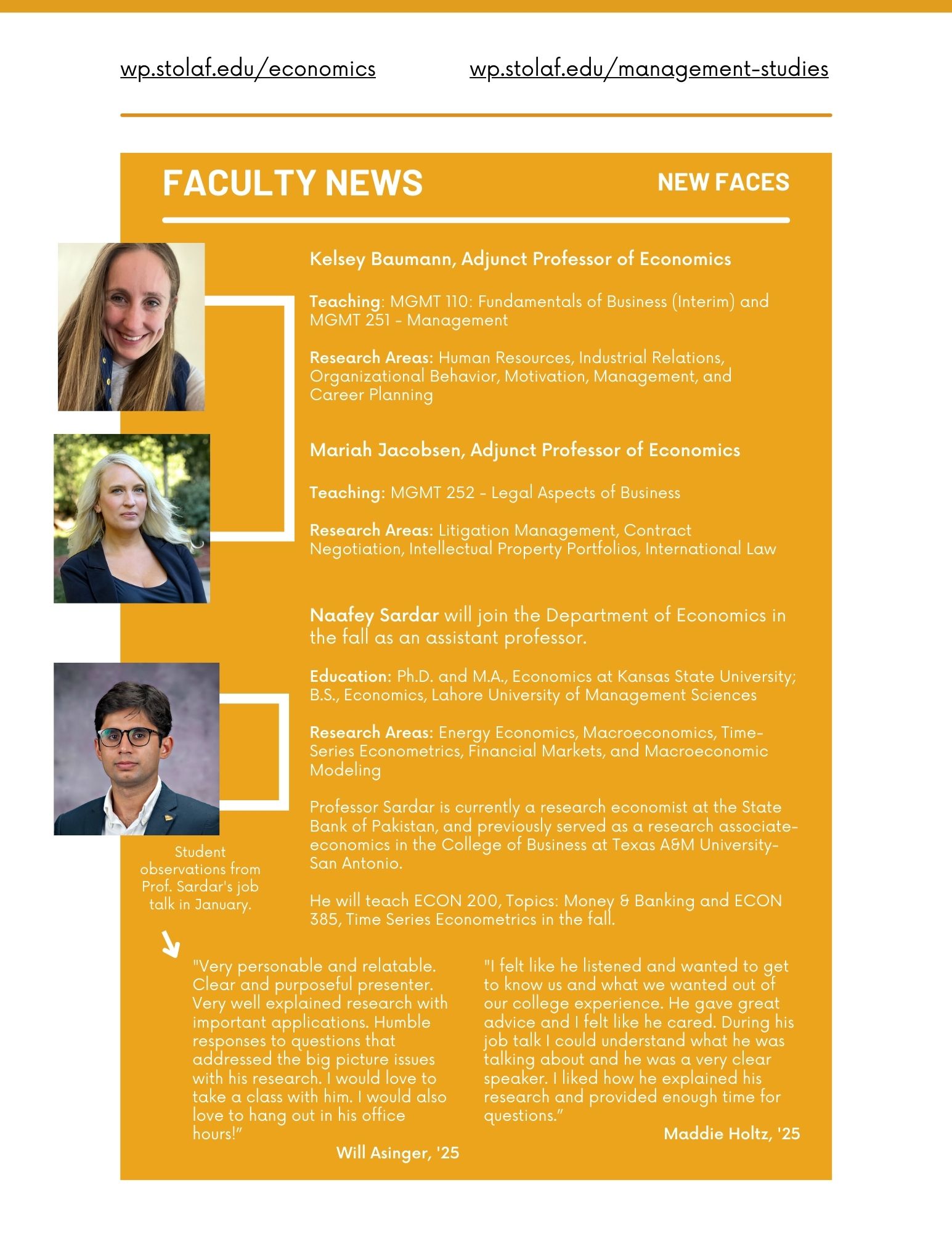 Newsletter – Economics