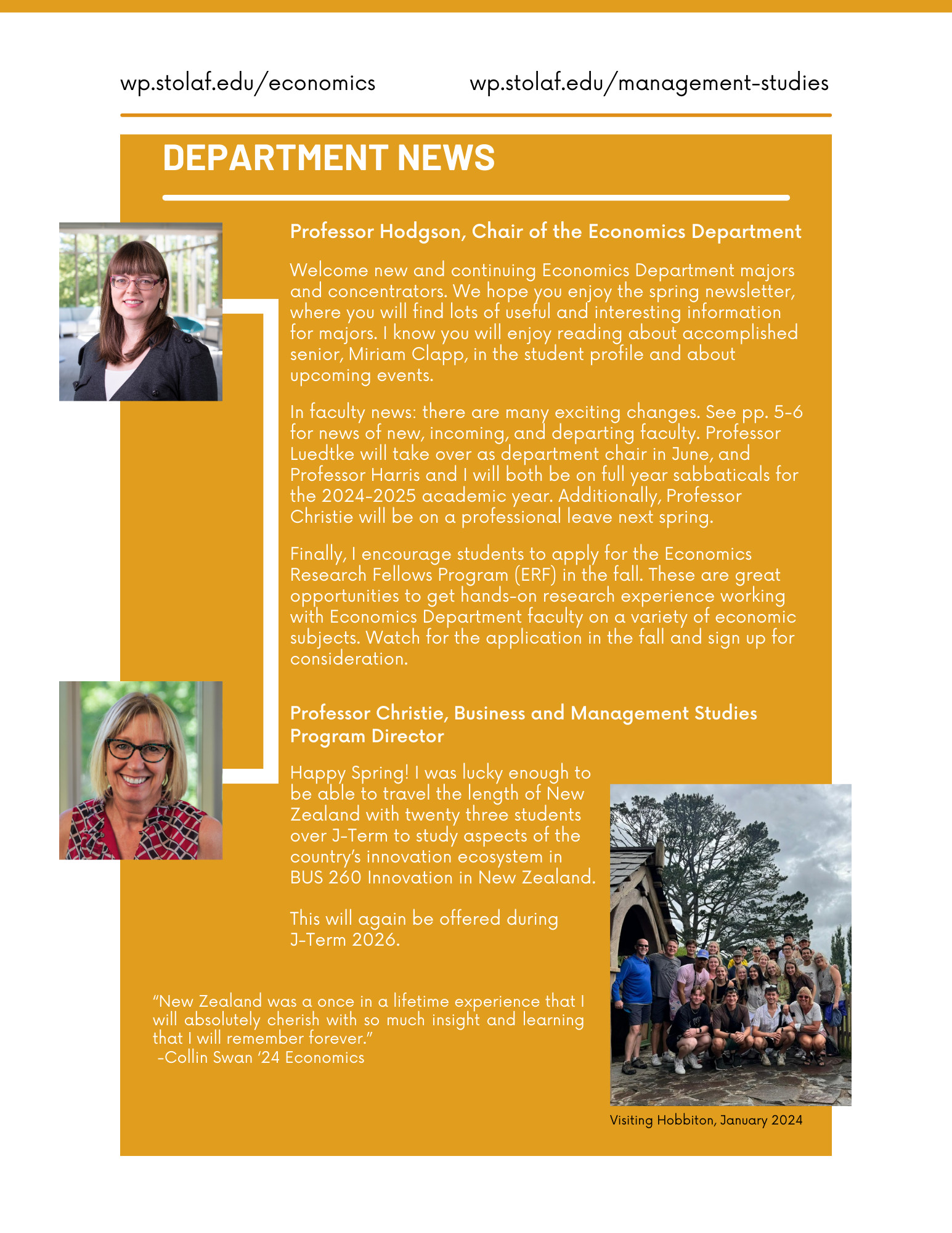 Newsletter – Economics