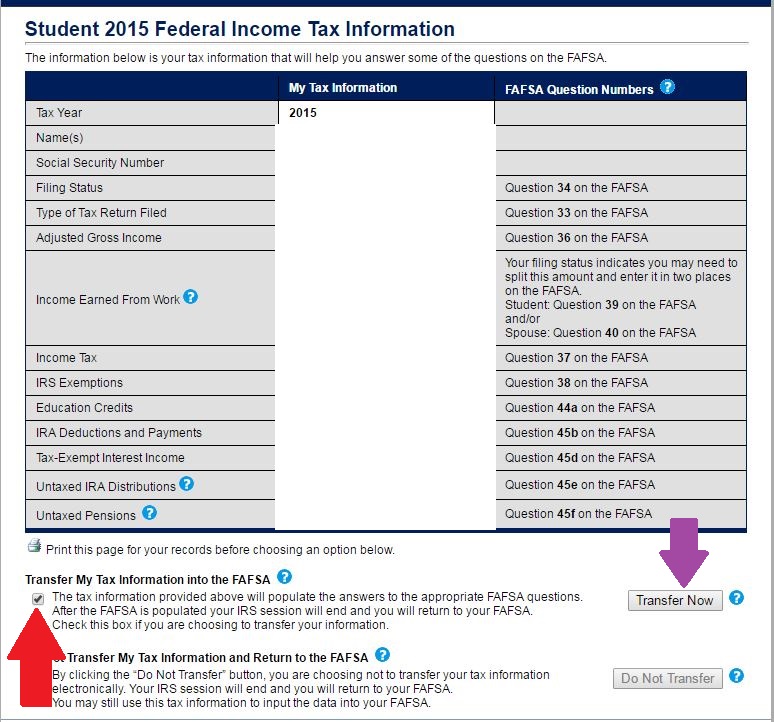 IRS Data Retrieval Guide – Financial Aid