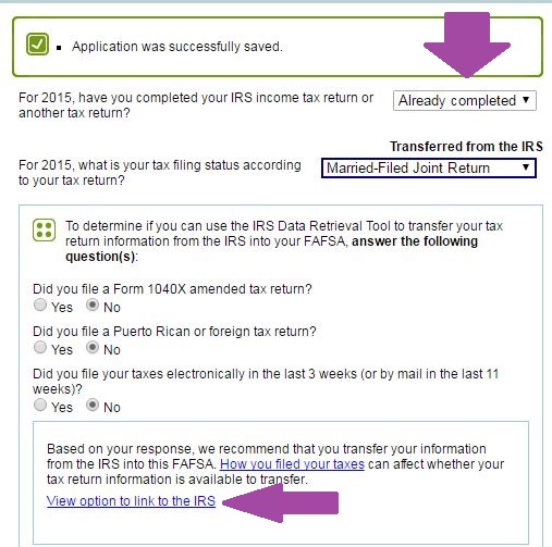 IRS Data Retrieval Guide – Financial Aid